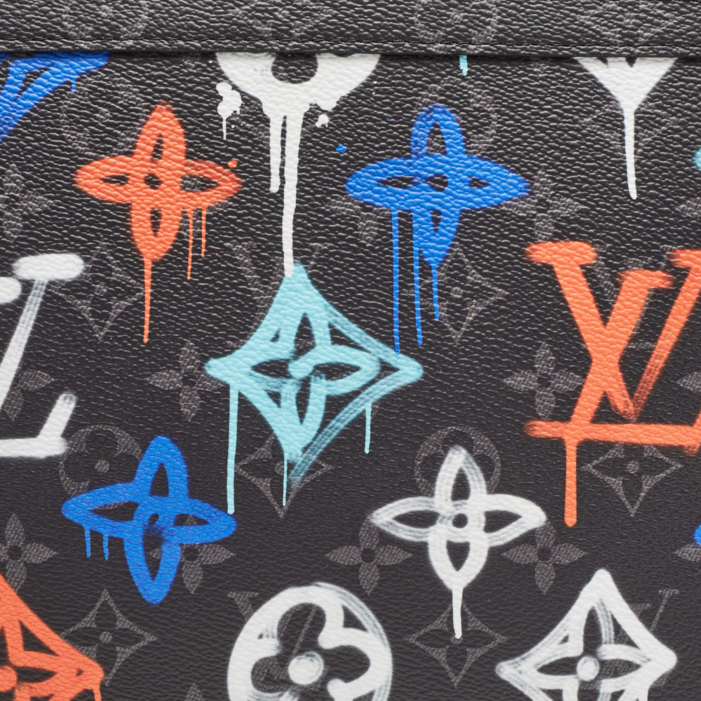 Louis Vuitton Graffiti Monogram Eclipse Canvas Pochet… - Gem